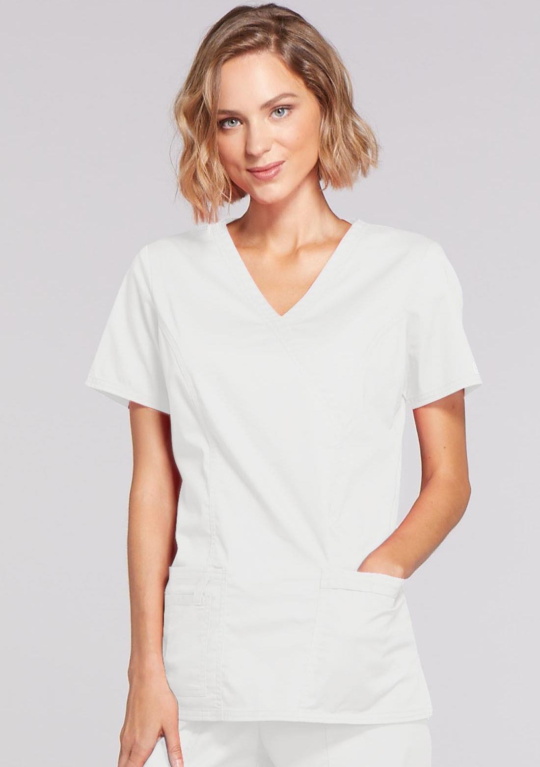 Bluza Core Stretch Mock Wrap D Biały 4728/Whtw/S Bluza Core Stretch ...