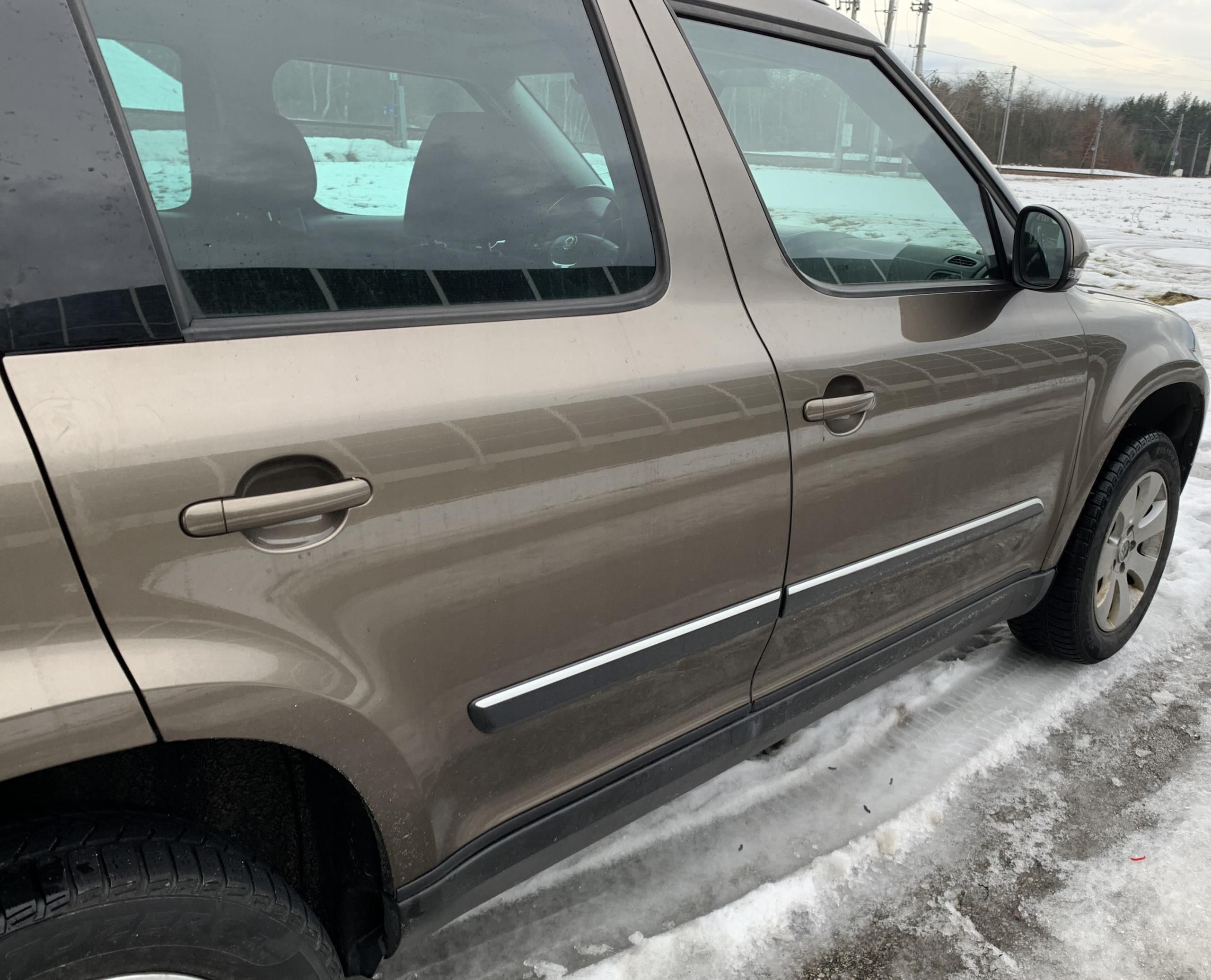 Listwa na zderzak Martig Skoda Yeti Listwy Boczne Drzwi Ochronne Czarne ...