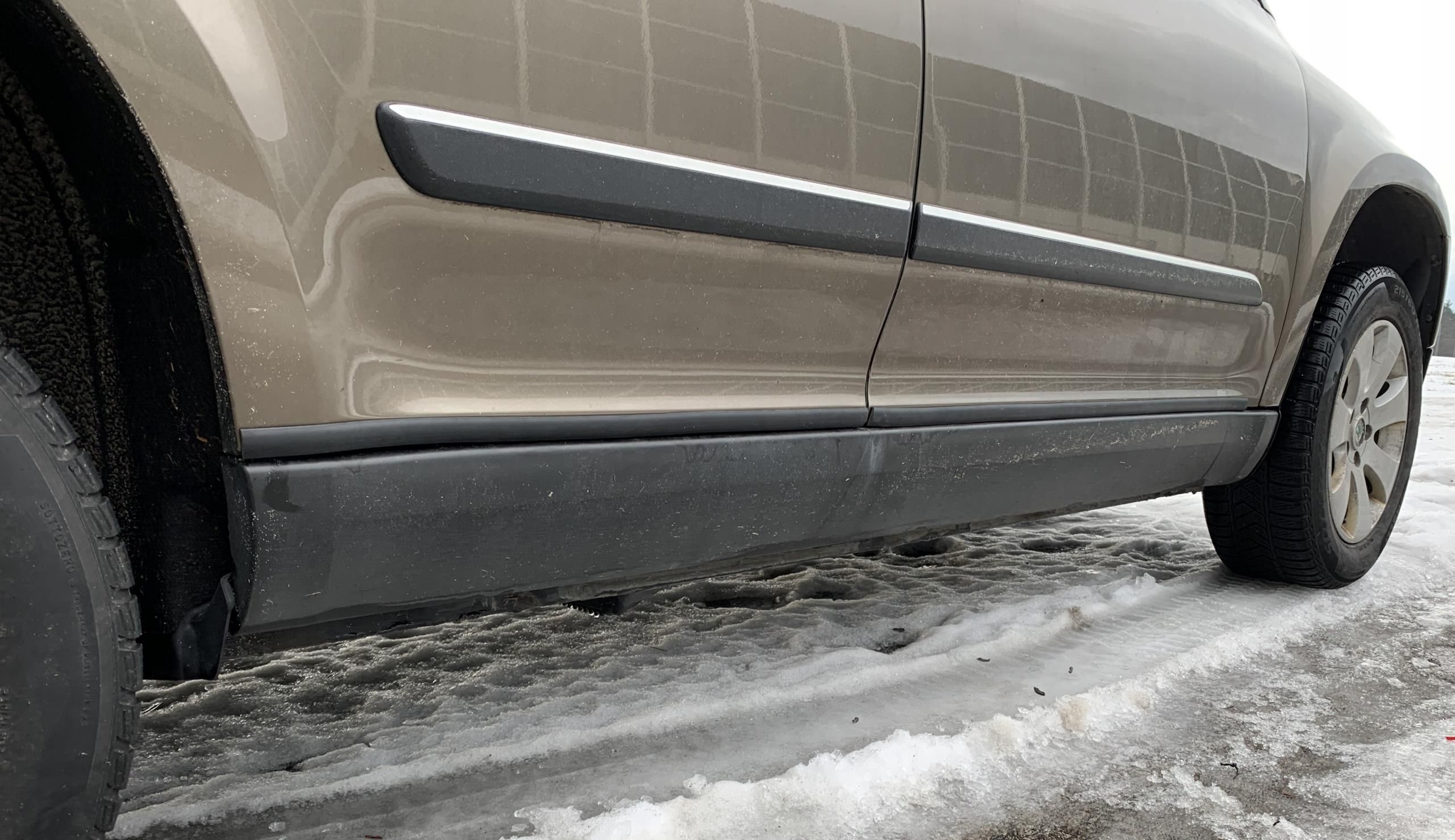 Listwa na zderzak Martig Skoda Yeti Listwy Boczne Drzwi Ochronne Czarne ...