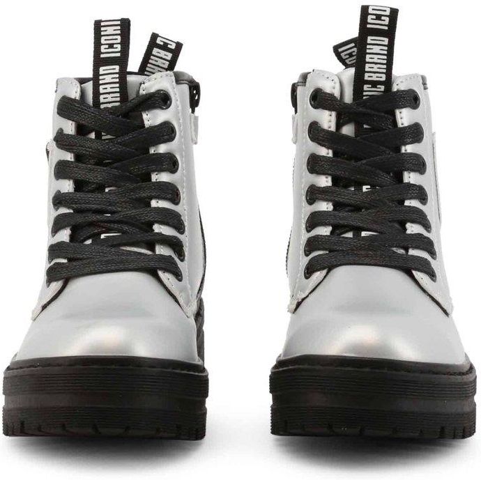 Buty do kostki marki Shone model 81587-006 kolor Szary. Obuwie ...