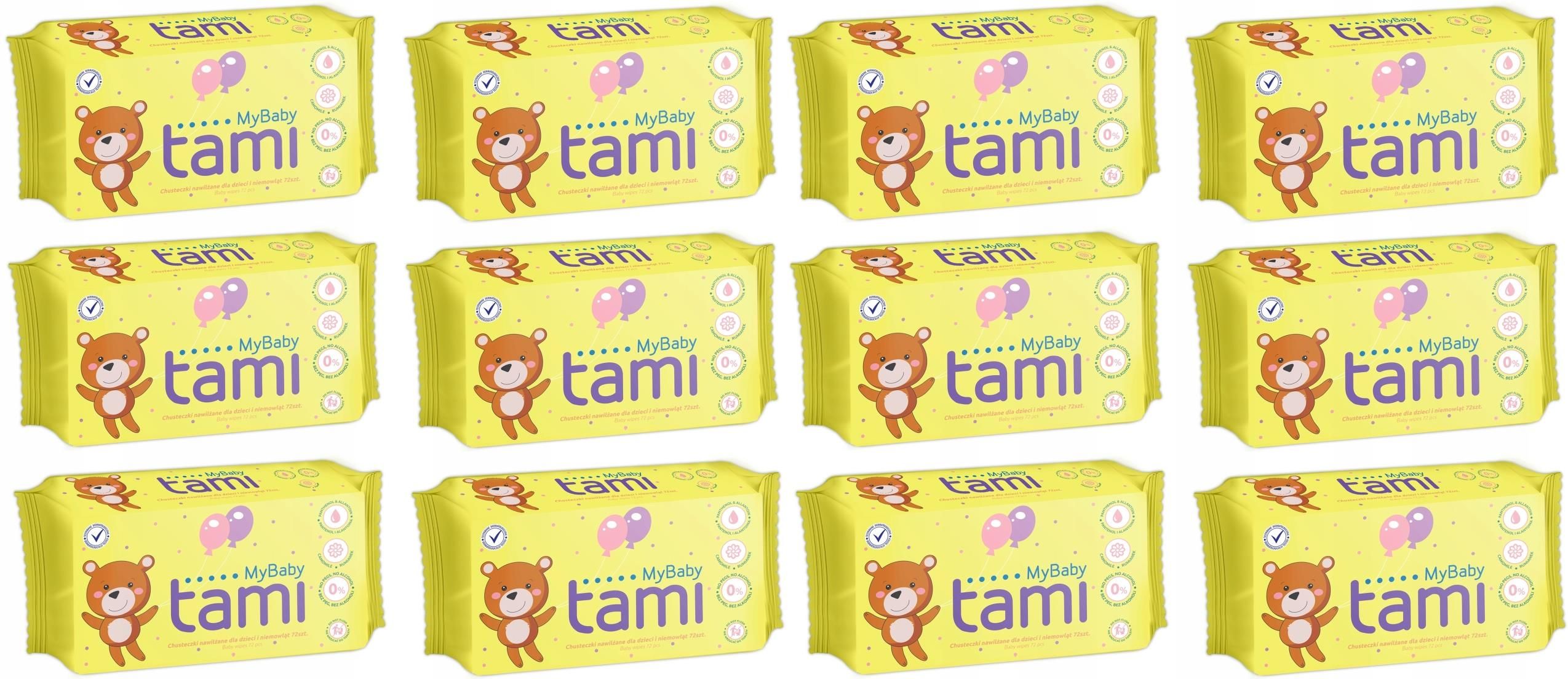 Tami My Baby Chusteczki Nawilżane Dla Dzieci 12x72 - Ceny i opinie ...