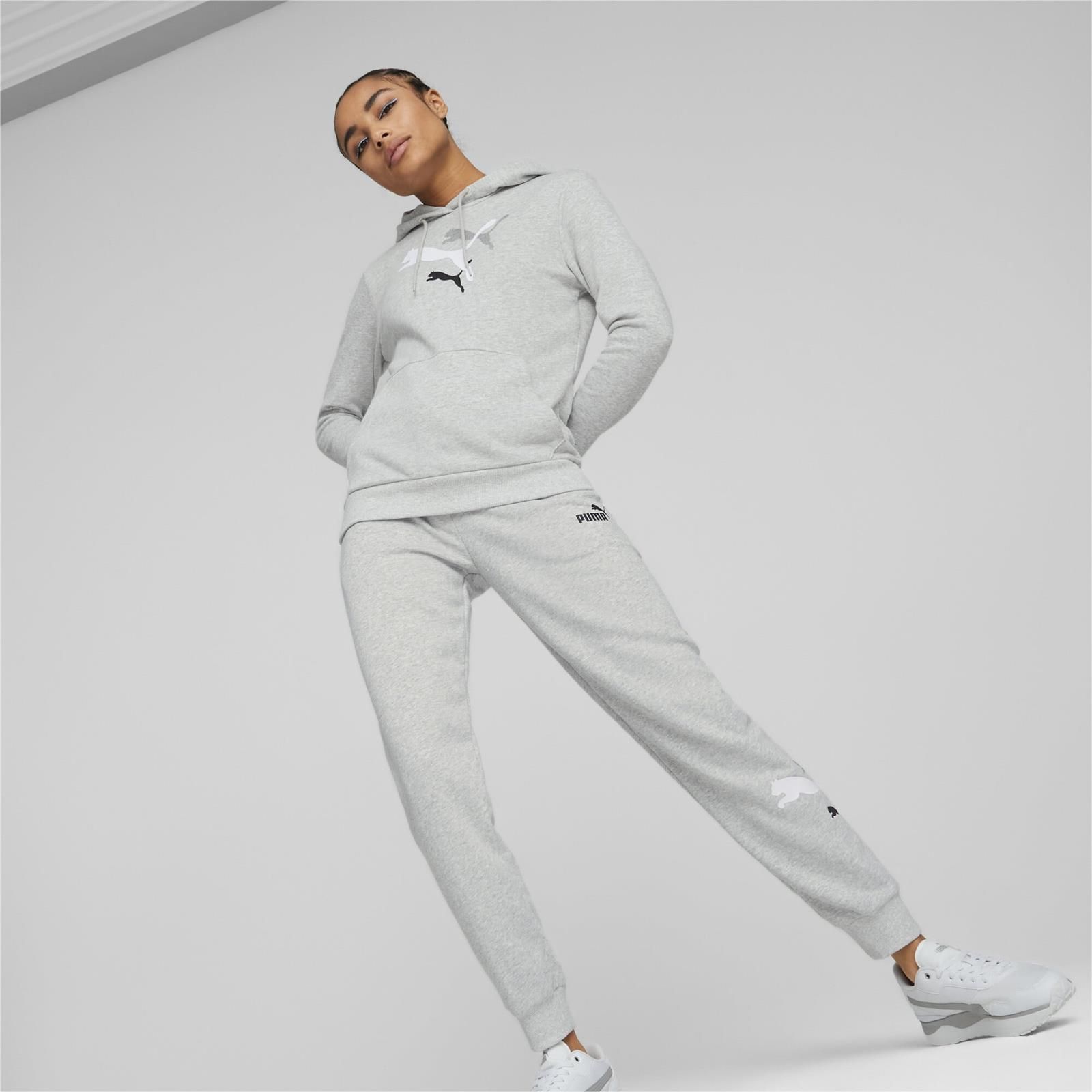 BLUZA Z KAPTUREM DAMSKA PUMA ESS+ LOGO POWER SZARA 67368004 - Ceny i opinie - Ceneo.pl