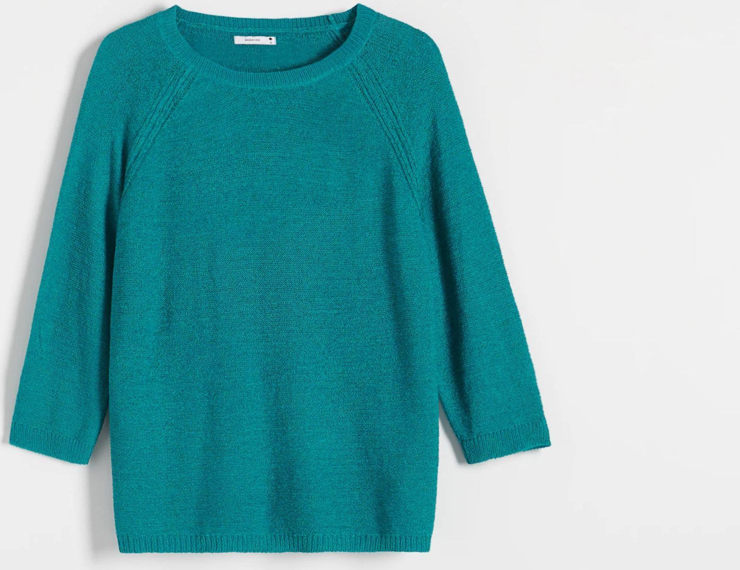 Reserved - Dzianinowy sweter - Turkusowy - Ceny i opinie - Ceneo.pl