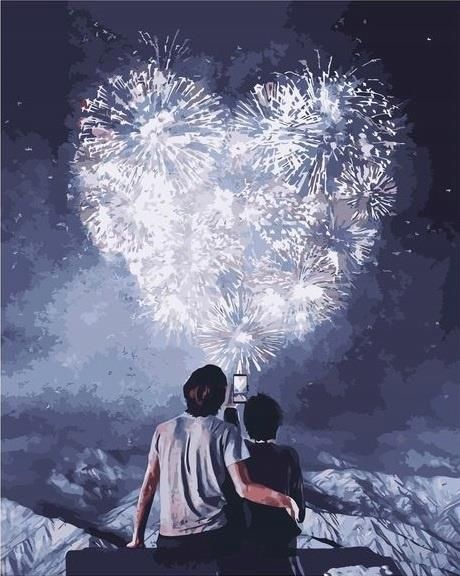 Dalipainting Obraz Do Malowania Po Numerach Zakochane Serca 13282565317 ...