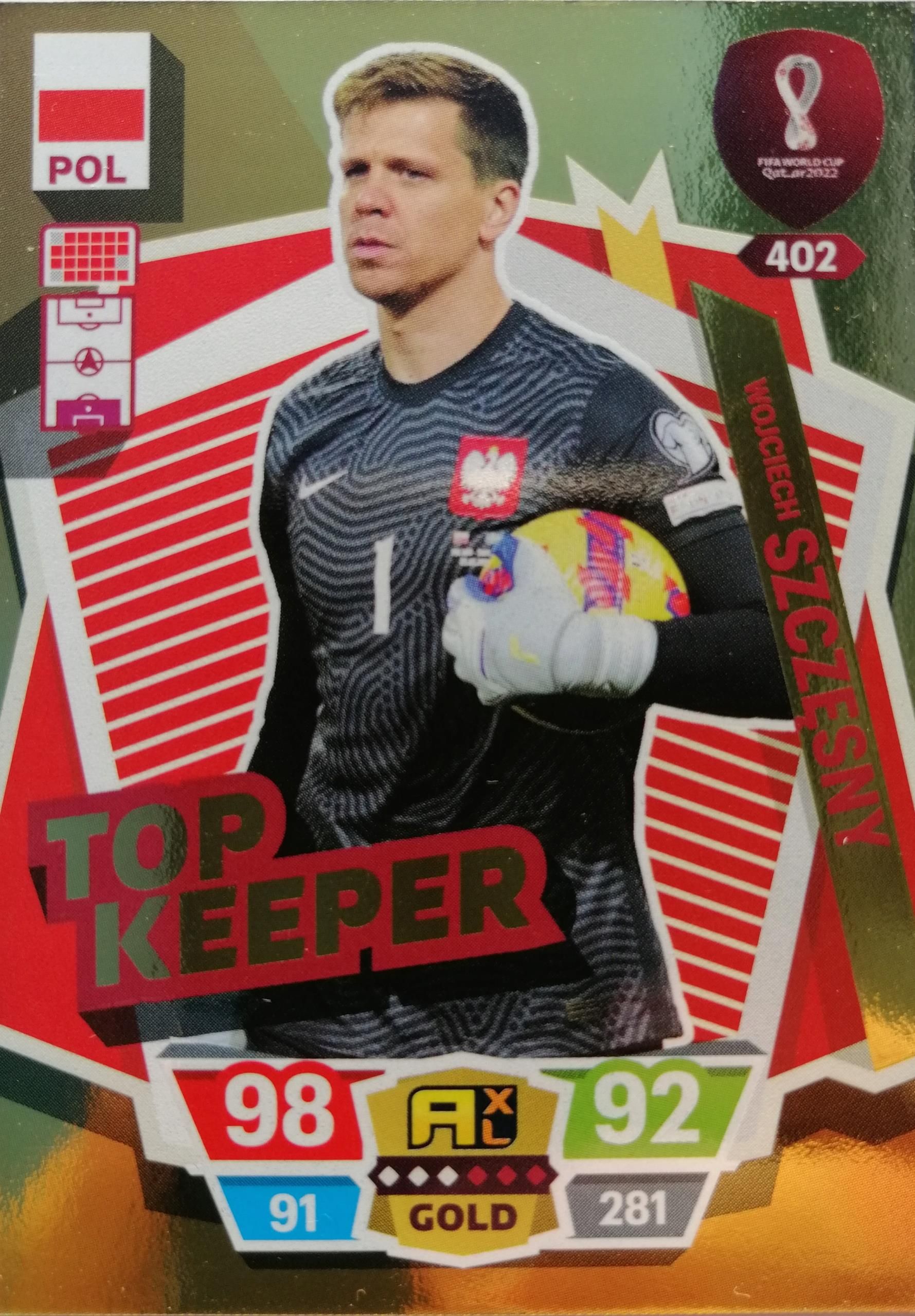 World Cup Qatar 2022 Gold Top Keeper 402 Szczęsny - Ceny i opinie ...