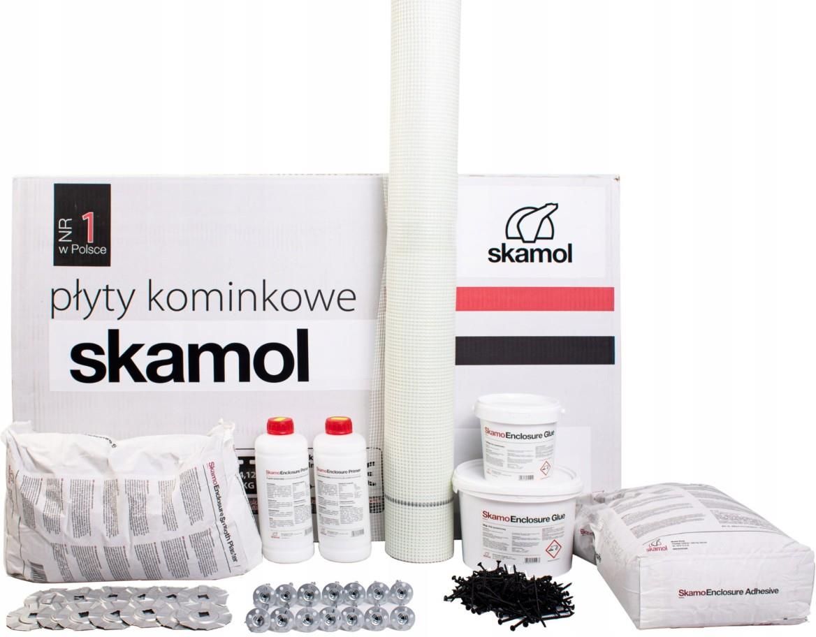 Płyta kominkowa Skamol zestaw 6 płyt 122x100x3 + akcesoria - Opinie i ...