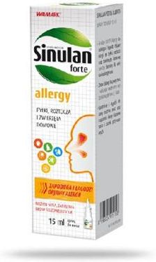 Sinulan Forte Allergy Spray Do Nosa 15 ml. - Opinie i ceny na Ceneo.pl