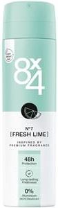 8X4 No. 7 Fresh Lime Dezodorant Spray 150 ml - Opinie i ceny na Ceneo.pl