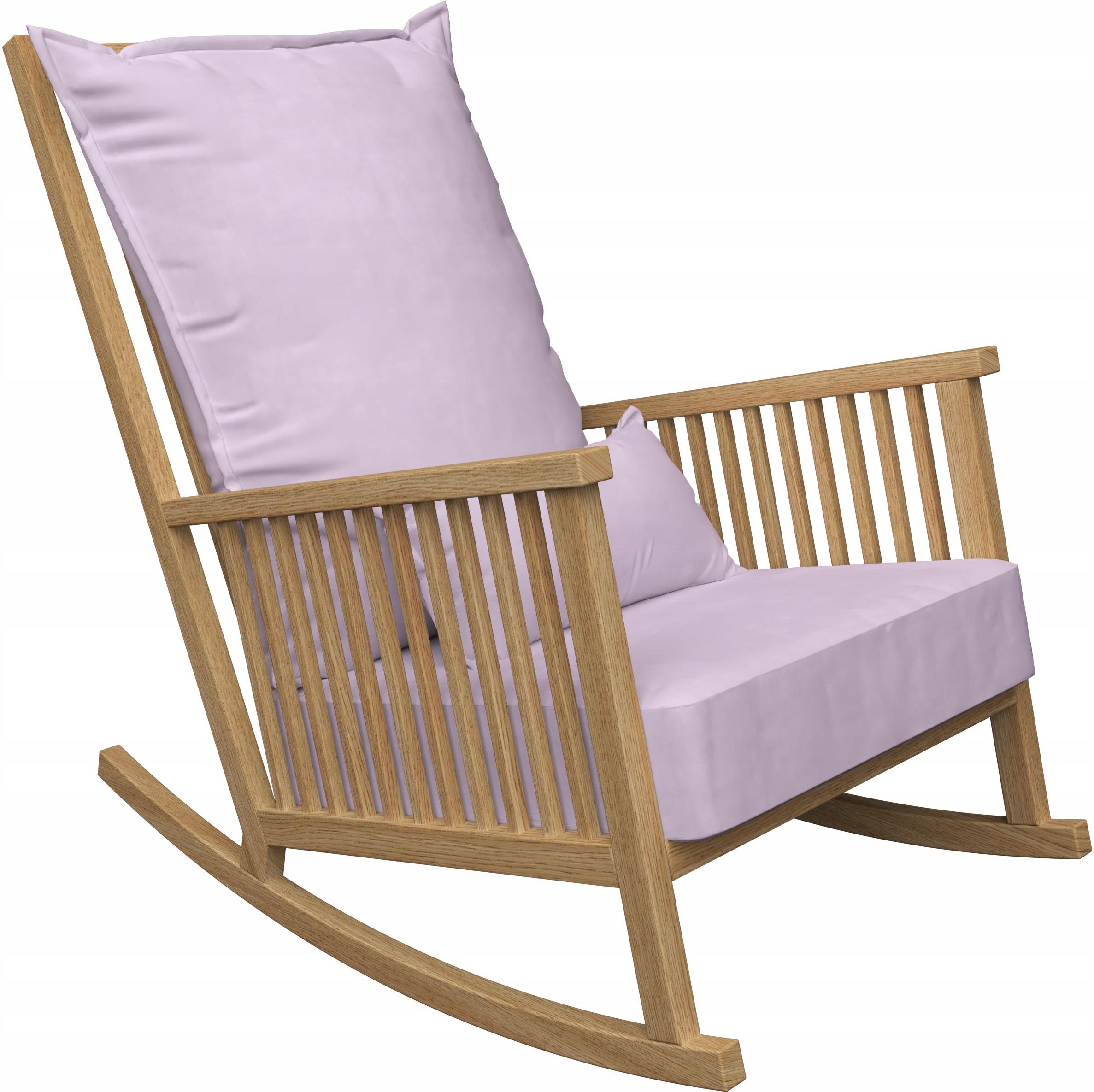 N-Wood Dębowy Fotel Bujany Naturalny Tapicerka 2939 - Opinie i ...