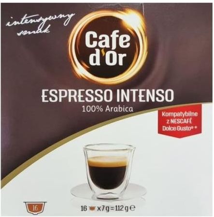 Kapsułki do ekspresów Cafe D’Or Kapsułki Z Kawą D'Or Espresso Intenso Nescafe Dolce Gusto 16szt ...