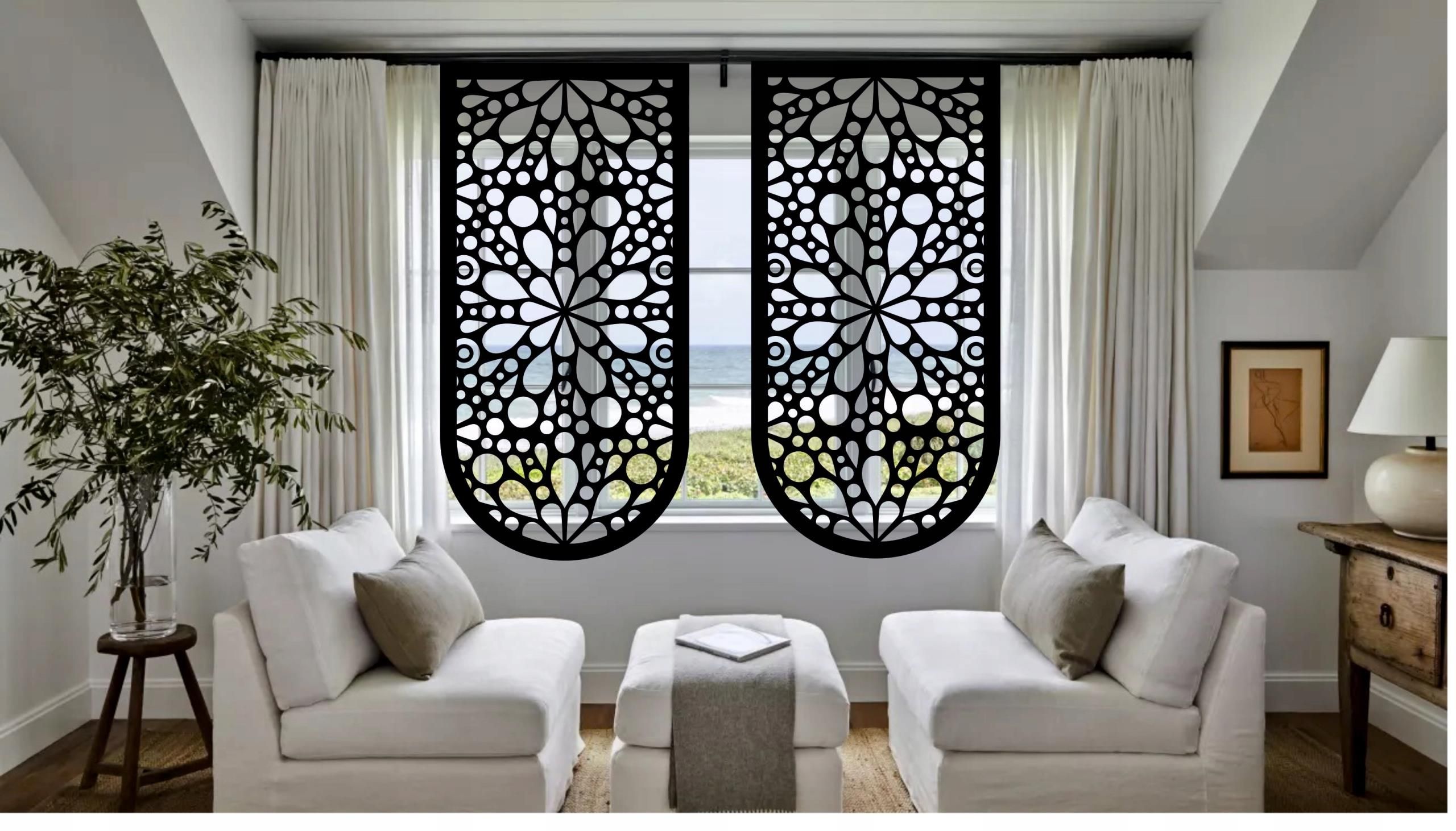 Ażur Pionowy Ekran 50x120 Panel Dekor Firana AZ_1C - Opinie i ...