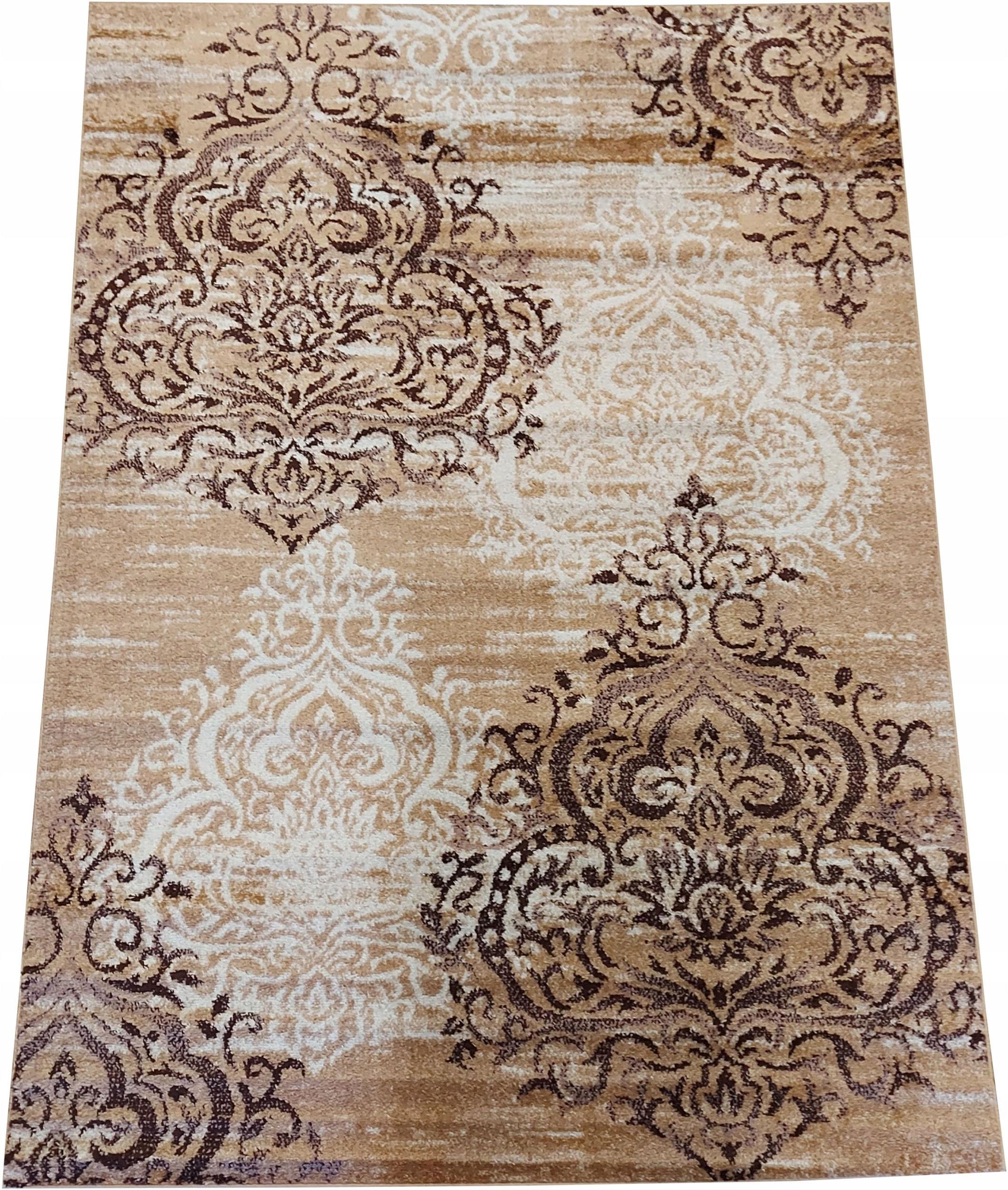 Dywan beżowy glamour 120x160 cm - Opinie i atrakcyjne ceny na Ceneo.pl