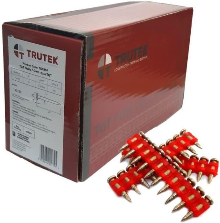 Trutek Fasteners Gwoździe Ryflowane Tgt Premium 19mm Do Gwoździarki Osadzaka Gazowego Z Gazem ...
