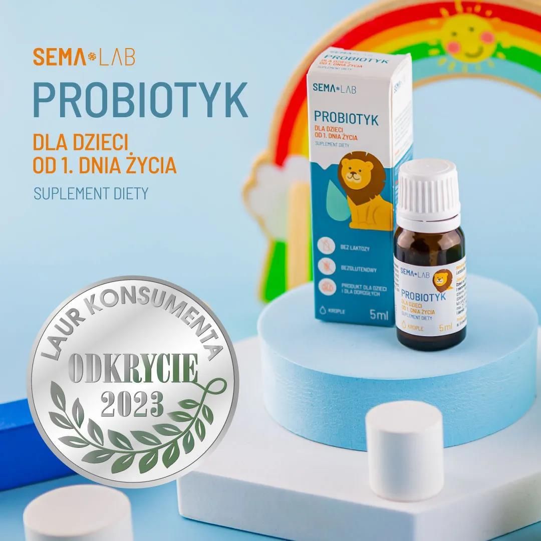 SEMA Lab Probiotyk dla dzieci od 1 dnia życia, krople 3x5ml - Opinie i ...