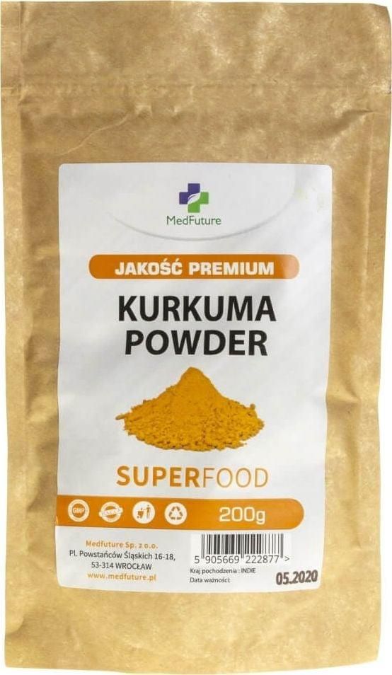 Medfuture Kurkuma Powder 200g - Opinie i ceny na Ceneo.pl