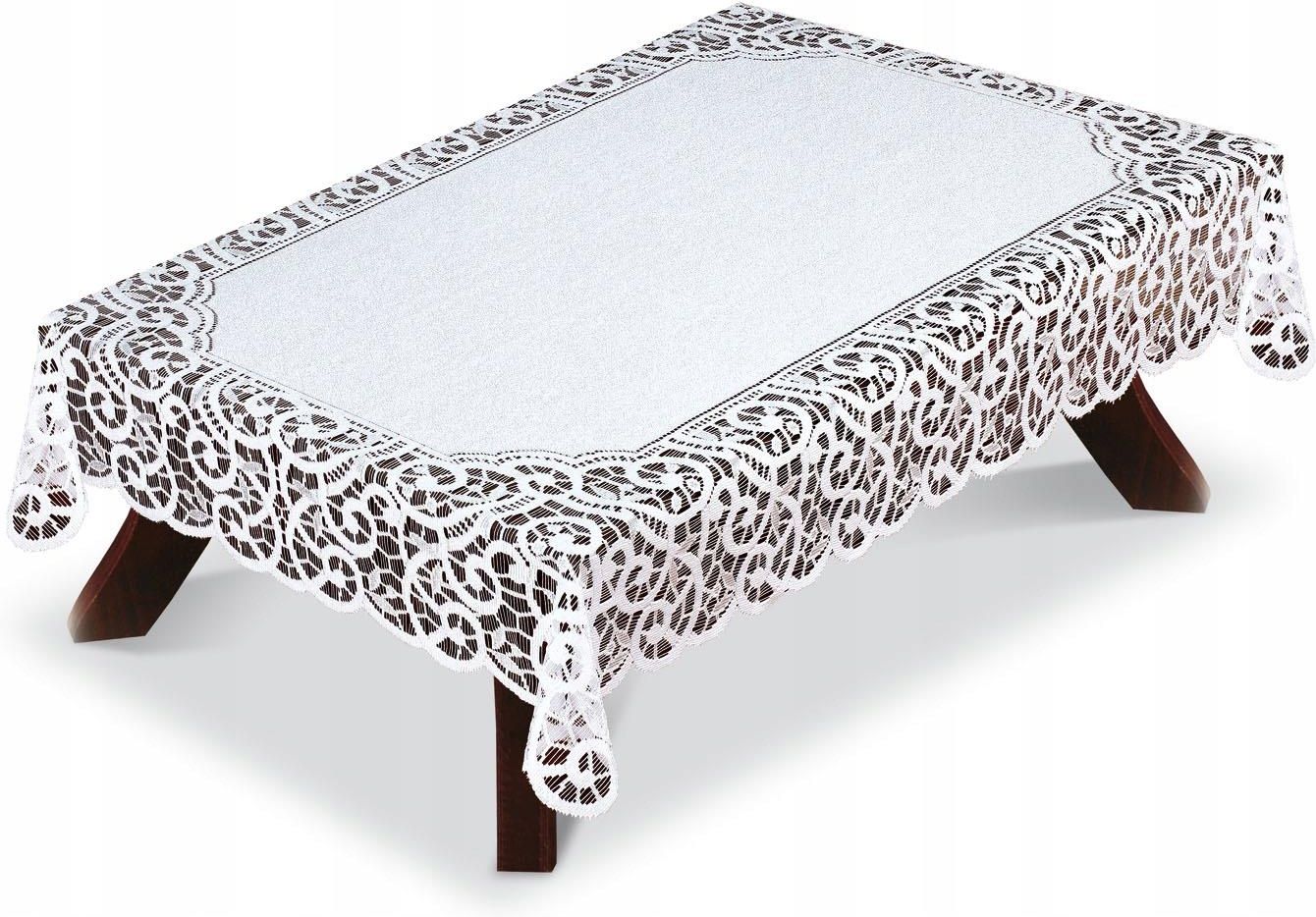 Obrus biały żakardowy 120x160 prostokątny 050640 - Opinie i atrakcyjne ...