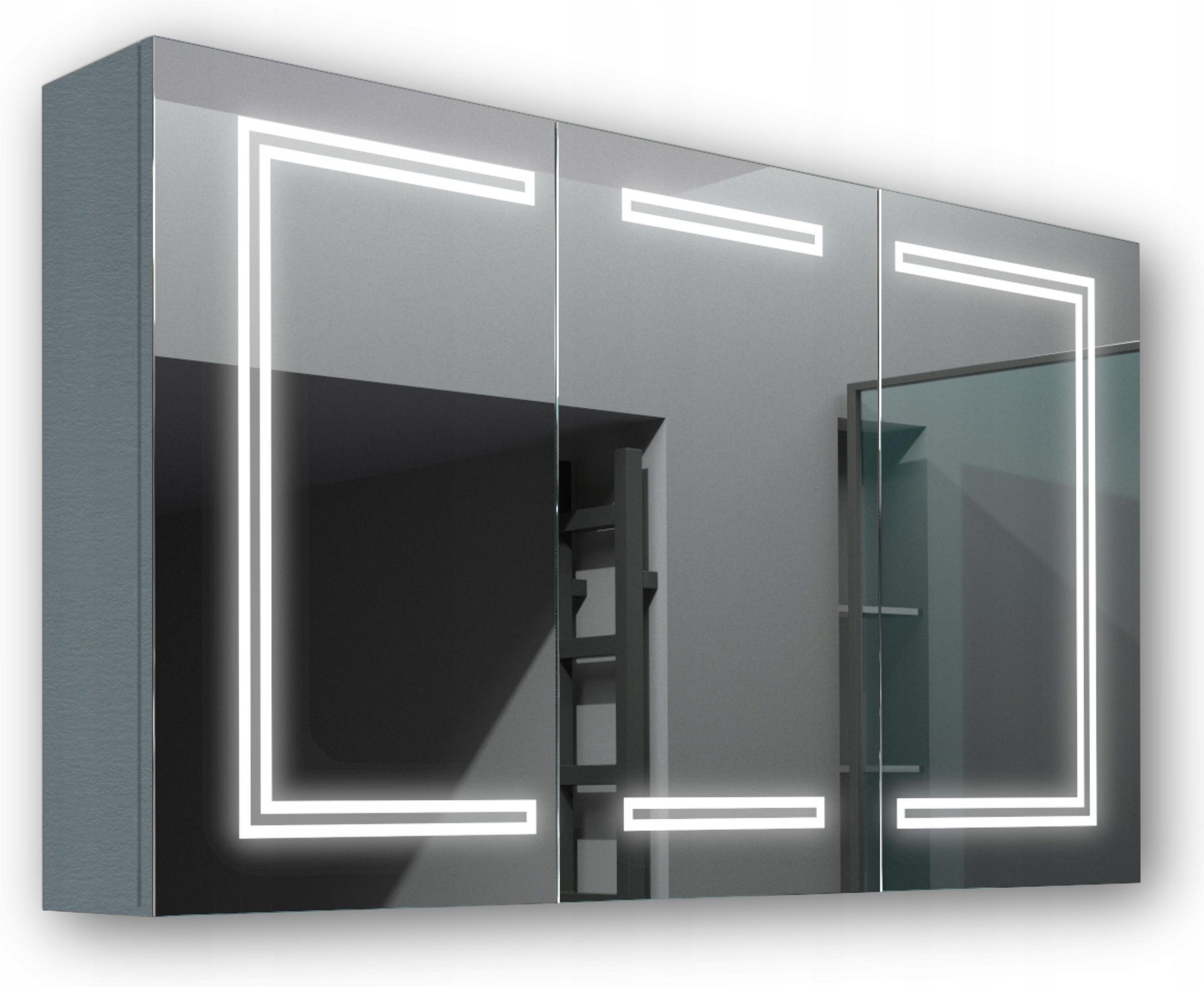 Drewniana szafka 120x70 Led lustro Saturn Antracyt - Opinie i ...