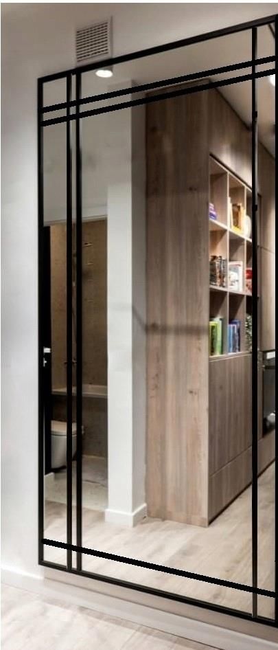 Lustro loft ze szprosami czarne Markus 80x160 - Opinie i atrakcyjne ...