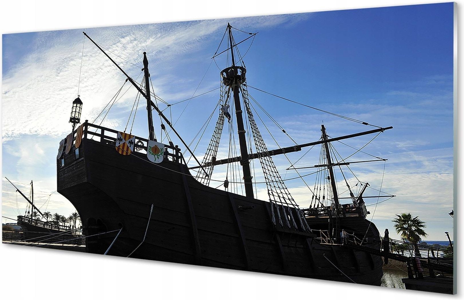 Ścienny obraz szklany grafika Statek niebo 120x60 - Opinie i atrakcyjne ...