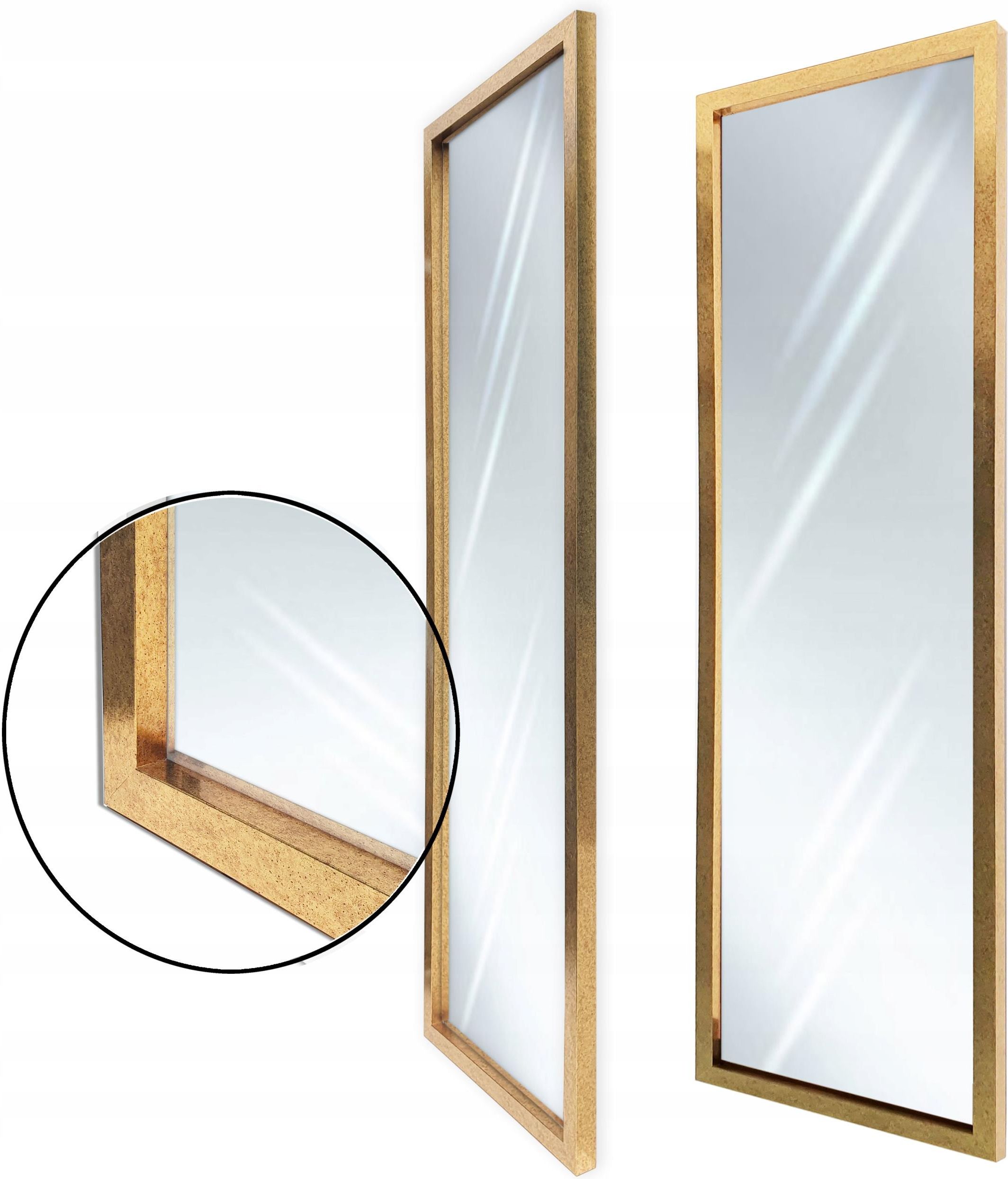 Lustro w ramie 80x40 85x45 nowoczesne złote 3D - Opinie i atrakcyjne ...