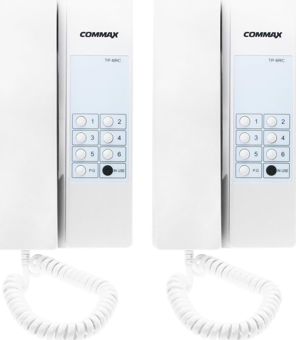 Domofon Commax Zestaw Interkom Słuchawkowy Tp-6Rc 2 ZI10183 - Opinie i ...