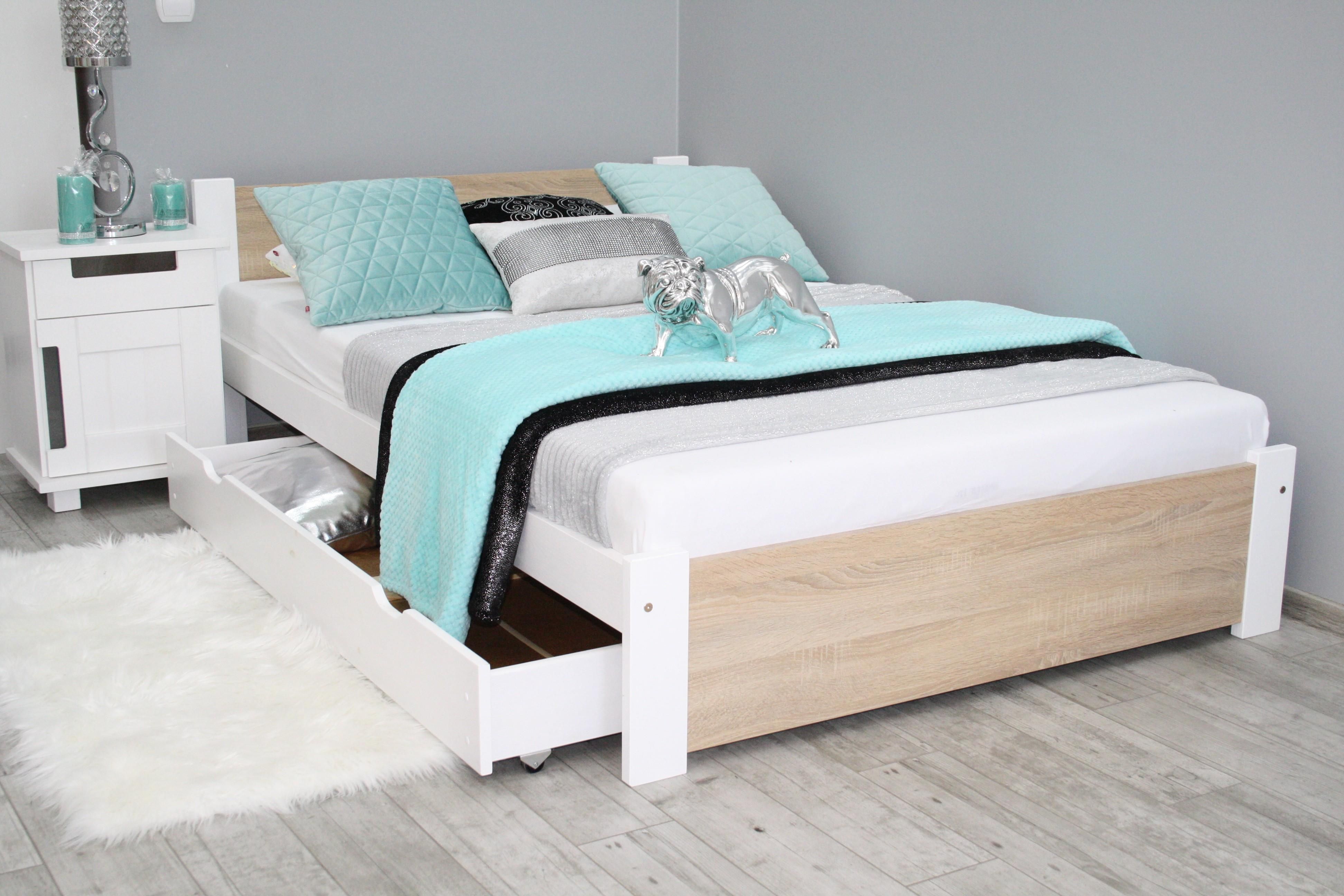 Maxi Drew Łóżko 3D Dąb Sonoma 180X200 + Stelaż - Opinie i atrakcyjne ...