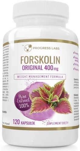 Progress Labs Forskolin Pokrzywa Indyjska Original 400Mg 120 Kaps ...