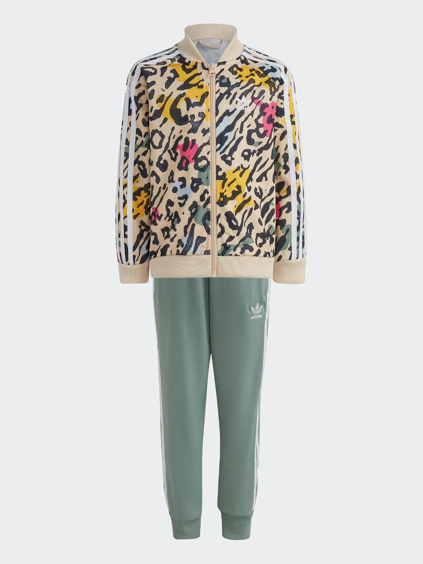 Adidas Dres Animal Print SST Set IB8578 Beżowy Regular Fit - Ceny i ...
