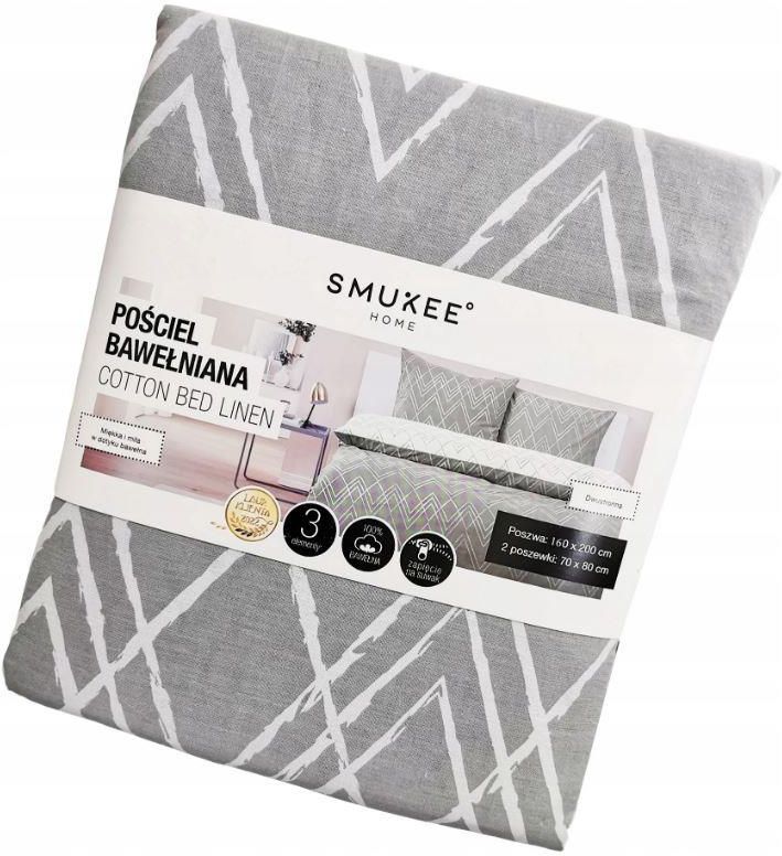 Pościel Bawełniana Szara Smukee 160X200 Cm - Opinie i atrakcyjne ceny ...