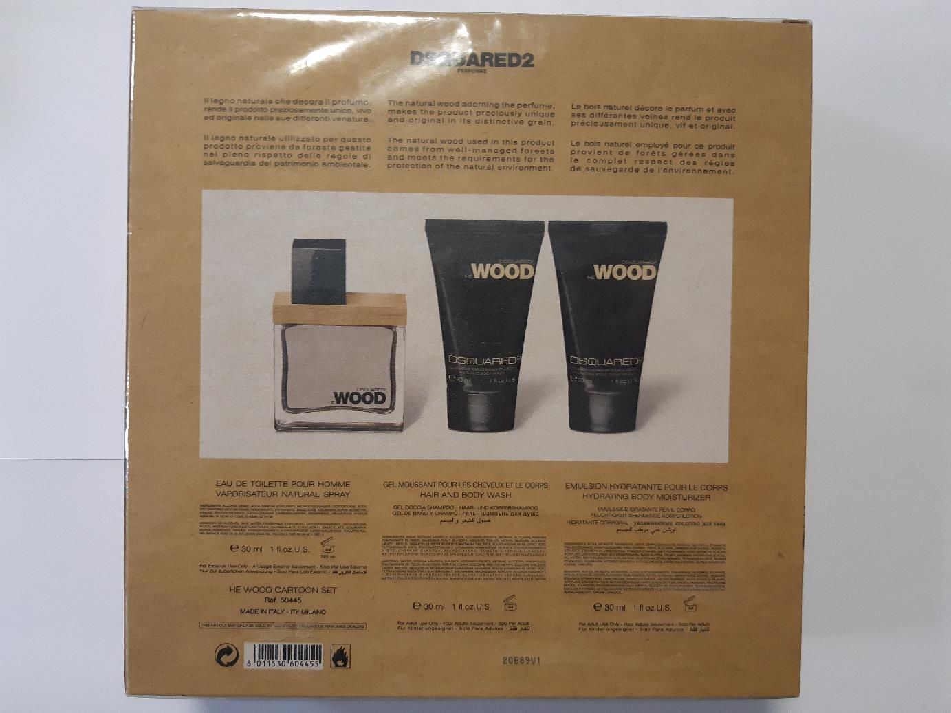 Dsquared He Wood Balsam Do Po Goleniu 30 ml + Żel Pod Prysznic 30 ml ...