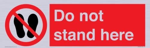 Do Not Stand Here' Znak 450x150mm L41 - Ceny i opinie - Ceneo.pl