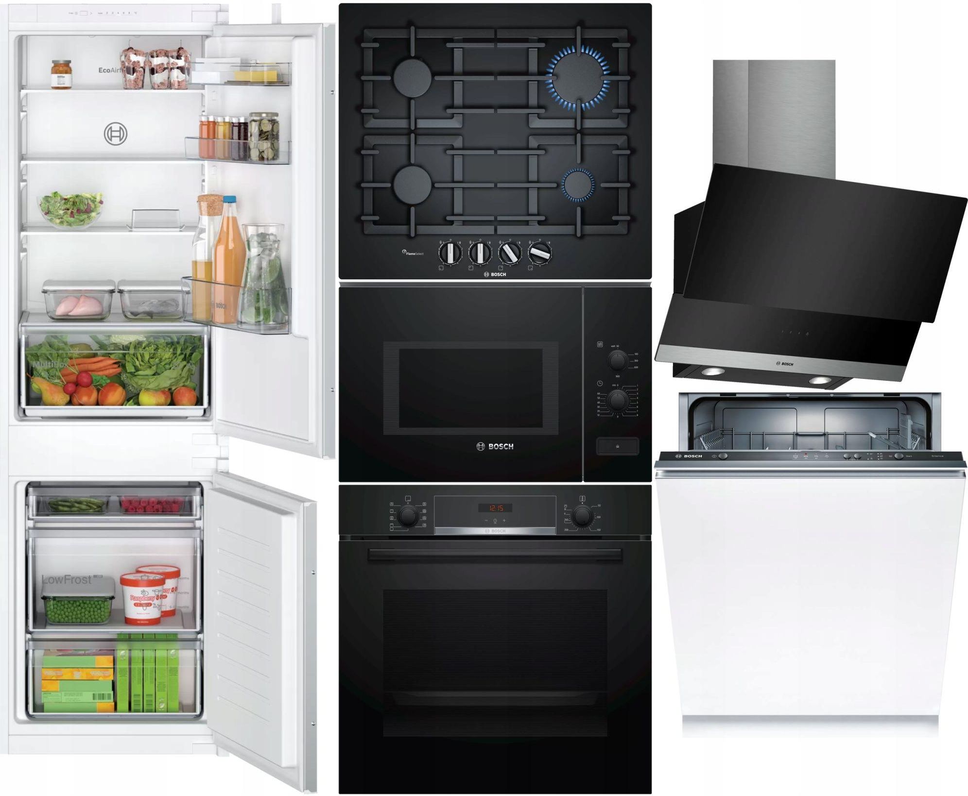 Zestaw AGD Bosch HBA534EB0 + KIV865SF0 + SMV24AX00E - Opinie i ceny na ...