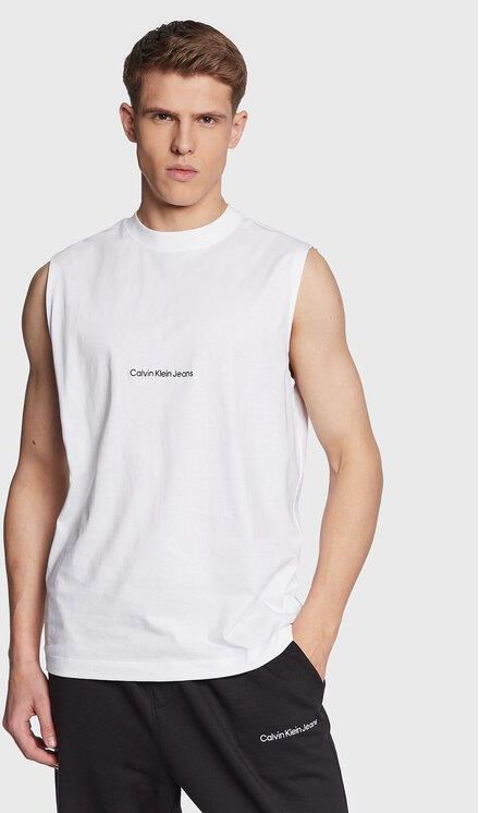 Calvin Klein Jeans Tank top J30J323146 Biały Regular Fit - Ceny i ...