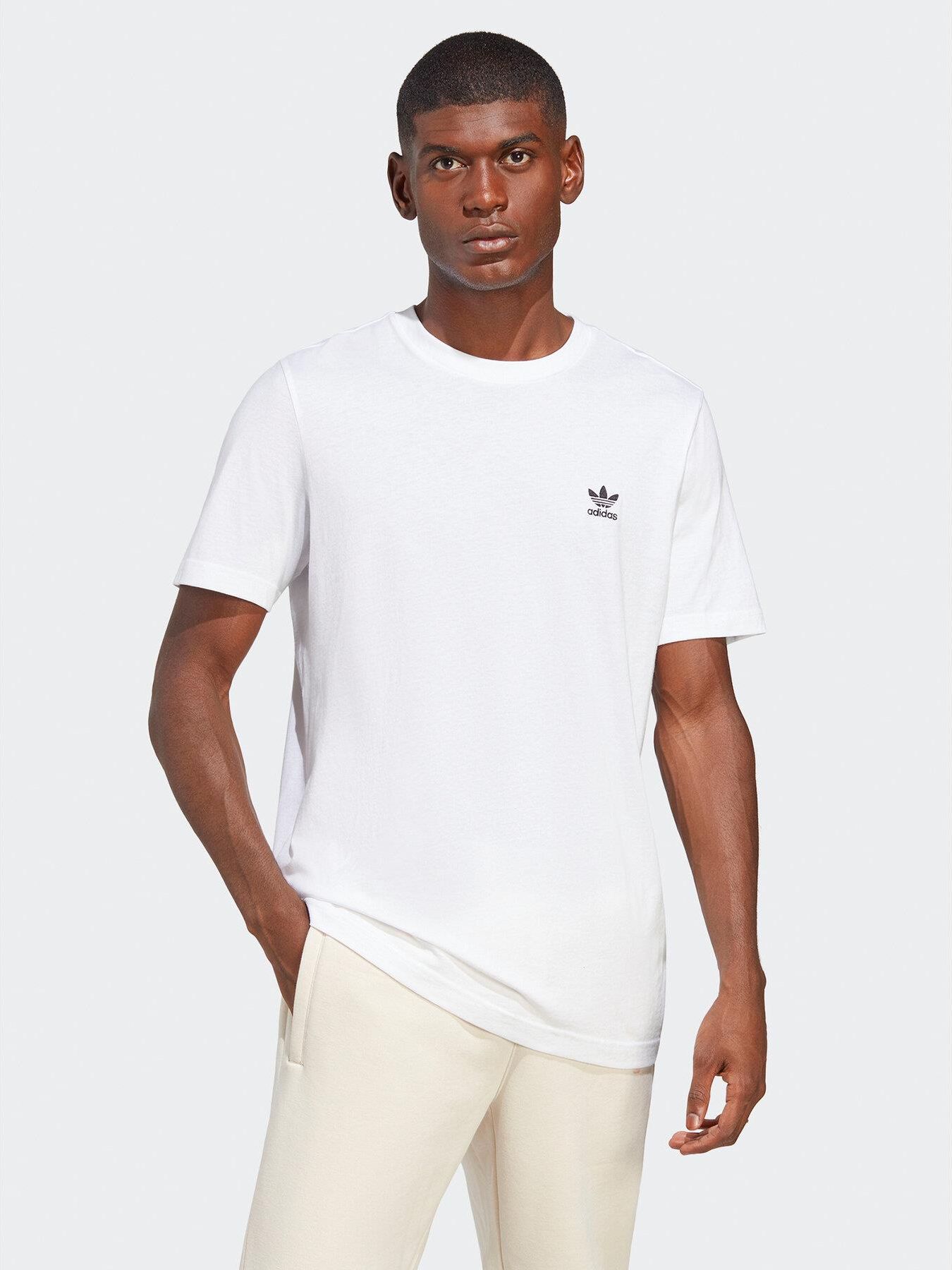 Adidas T-Shirt Trefoil Essentials IA4872 Biały Regular Fit - Ceny i ...