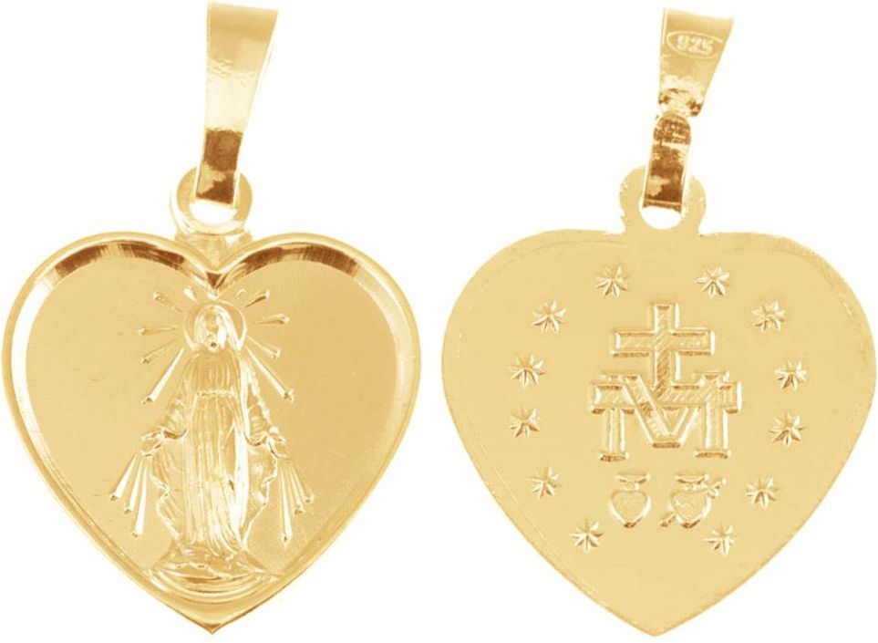 Złoty medalik pr. 585 - Cudowny Medalik Matki Bożej Niepokalanej ZM312 ...