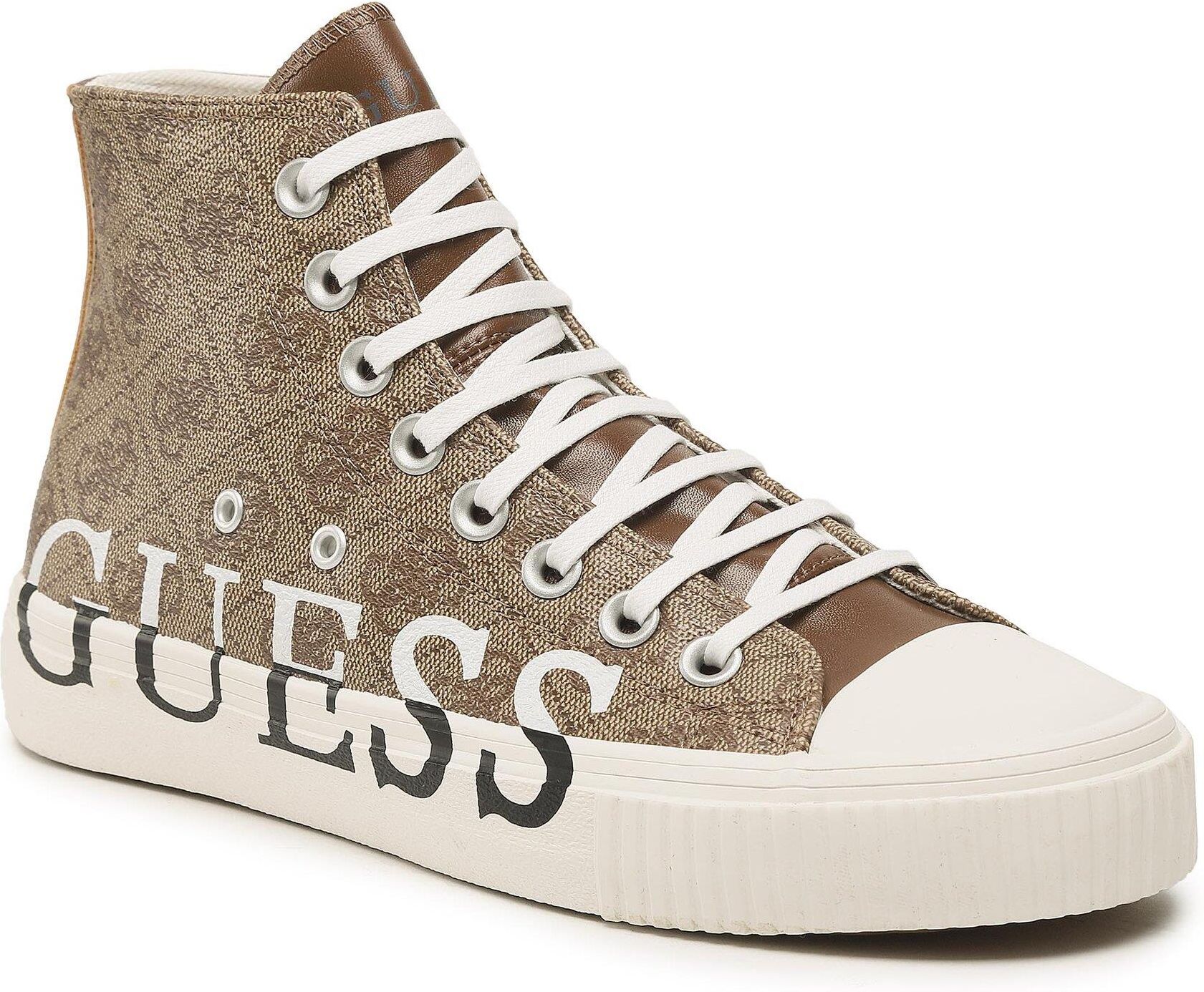 Guess Trampki New Winners Mid FM6NWM ELL12 Brązowy - Ceny i opinie ...