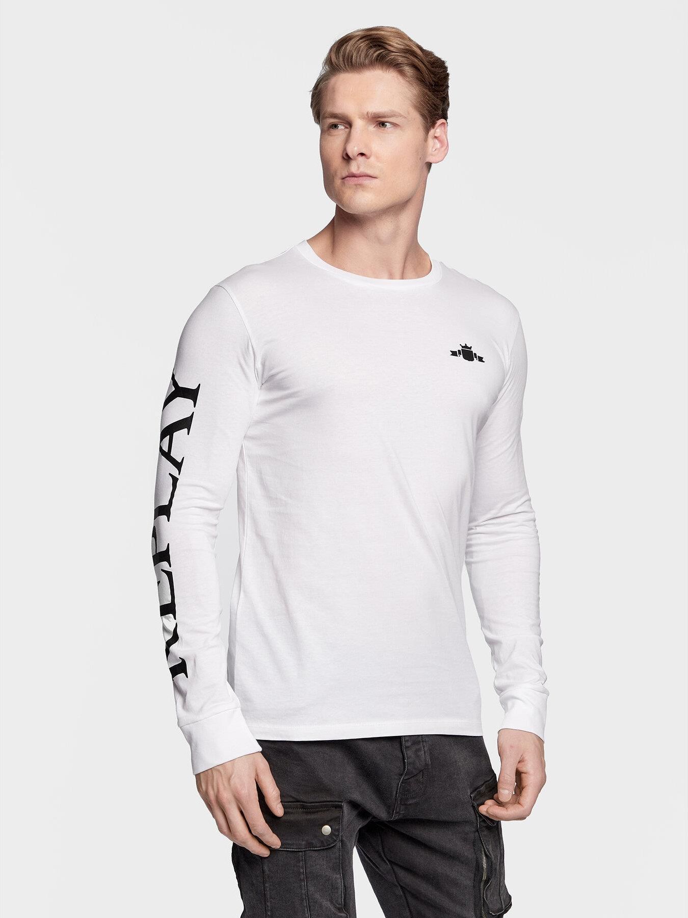 Replay Longsleeve M6474.000.22980P Biały Regular Fit - Ceny i opinie ...