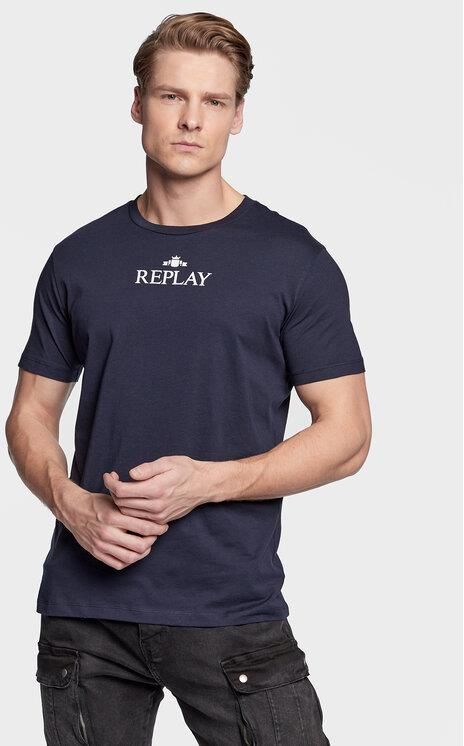 Replay T-Shirt M6473.000.22980P Granatowy Regular Fit - Ceny i opinie ...