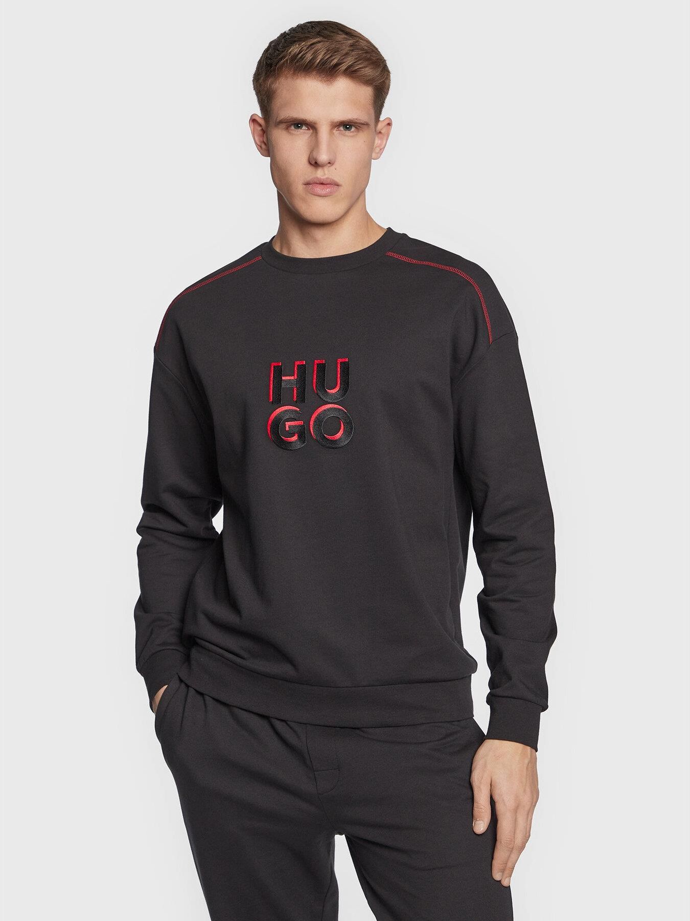 Hugo Bluza Monologo 50478920 Czarny Comfort Fit - Ceny i opinie - Ceneo.pl