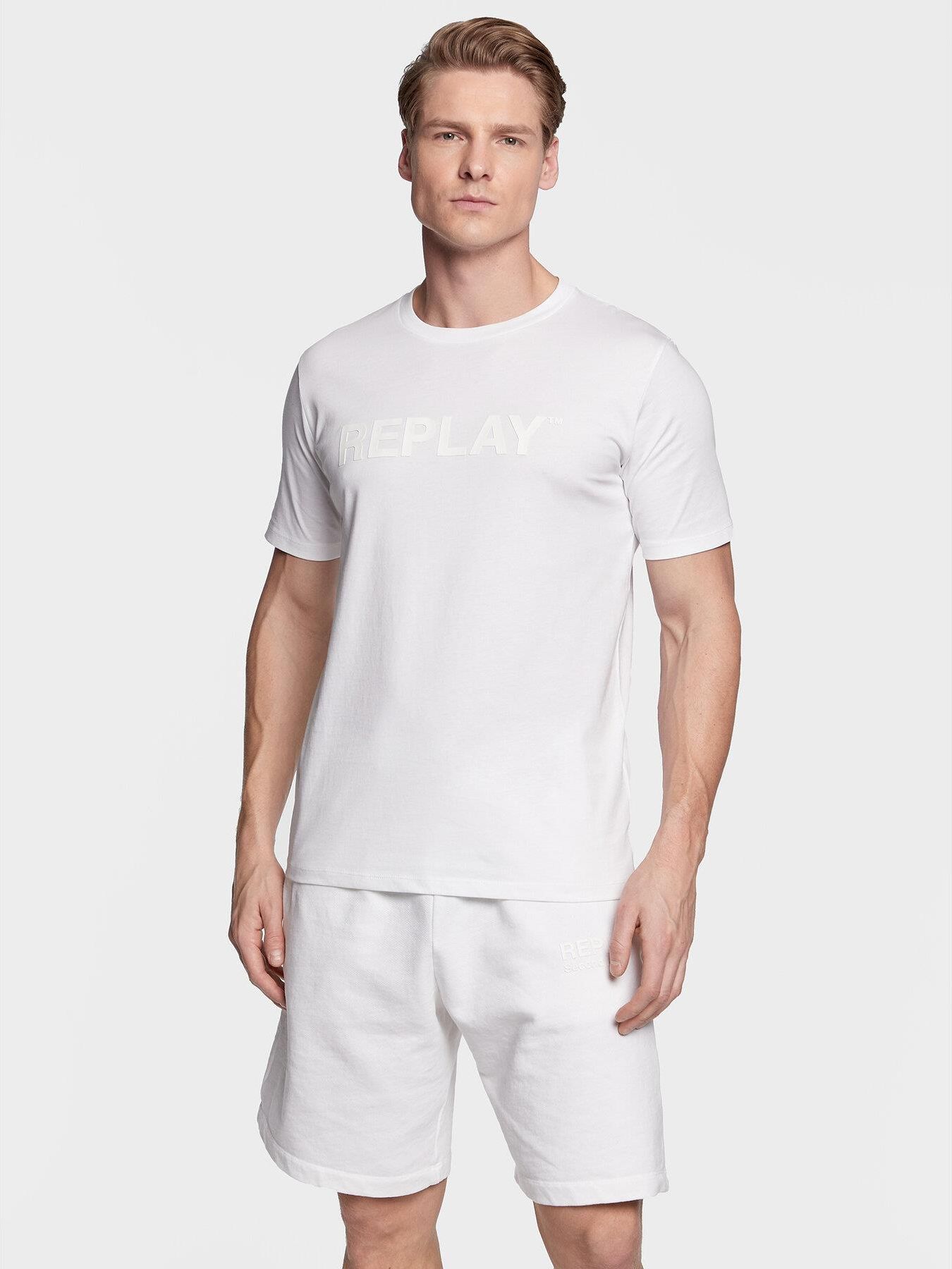 Replay T-Shirt M6462.000.23188P Biały Regular Fit - Ceny i opinie ...