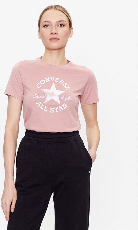 Converse T-Shirt Floral Chuck Taylor All Star 10025041-A03 Różowy Slim ...