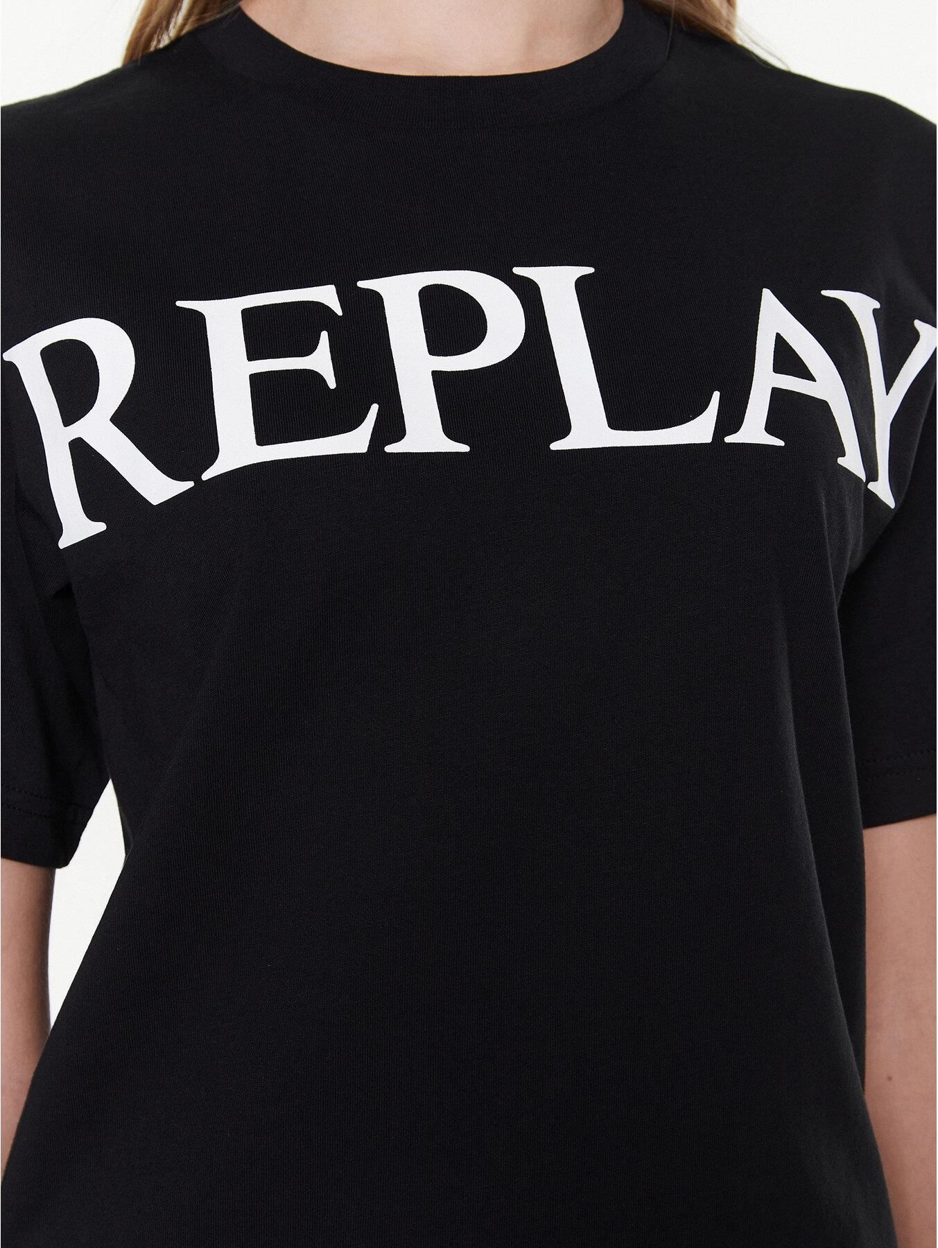 Replay T-Shirt W3698E.000.23188P Czarny Relaxed Fit - Ceny i opinie ...