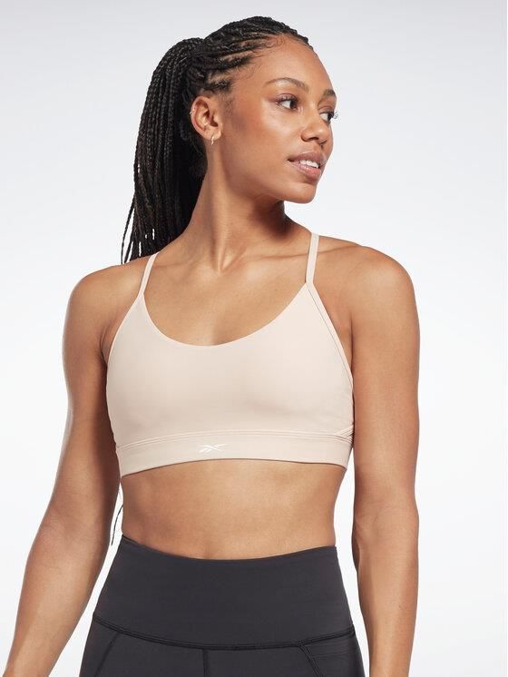 Reebok Biustonosz sportowy Reebok Lux Strappy Sports Bra HT6148 Beżowy - Ceny i opinie - Ceneo.pl