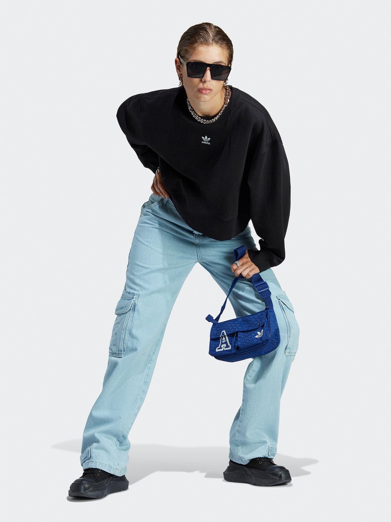 Adidas Bluza Adicolor Essentials Crew Sweatshirt IA6504 Czarny Relaxed ...