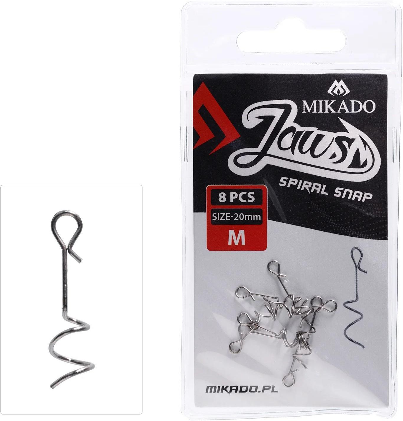 Mikado Wkręt-Z Klipsem Do Haczyka Offsetowego Jaws Spiral Snap Xs-10Mm-Op.8szt. - Ceny i opinie ...