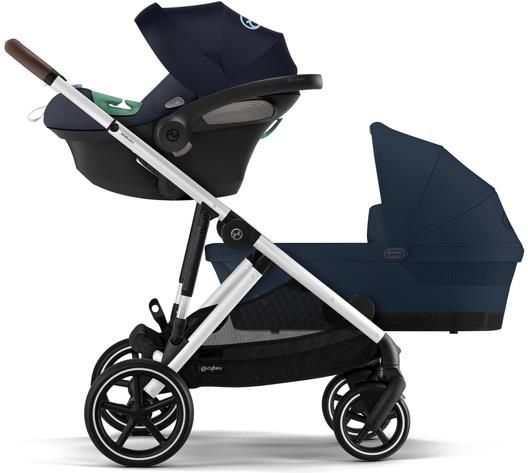 Cybex Gazelle S Rama Srebrna + 2x Cybex Aton S2 i-Size 0-13kg Ocean ...
