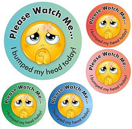 Pomoc dydaktyczna School Stickers Naklejki 'Please Watch Me Bumped Head ...