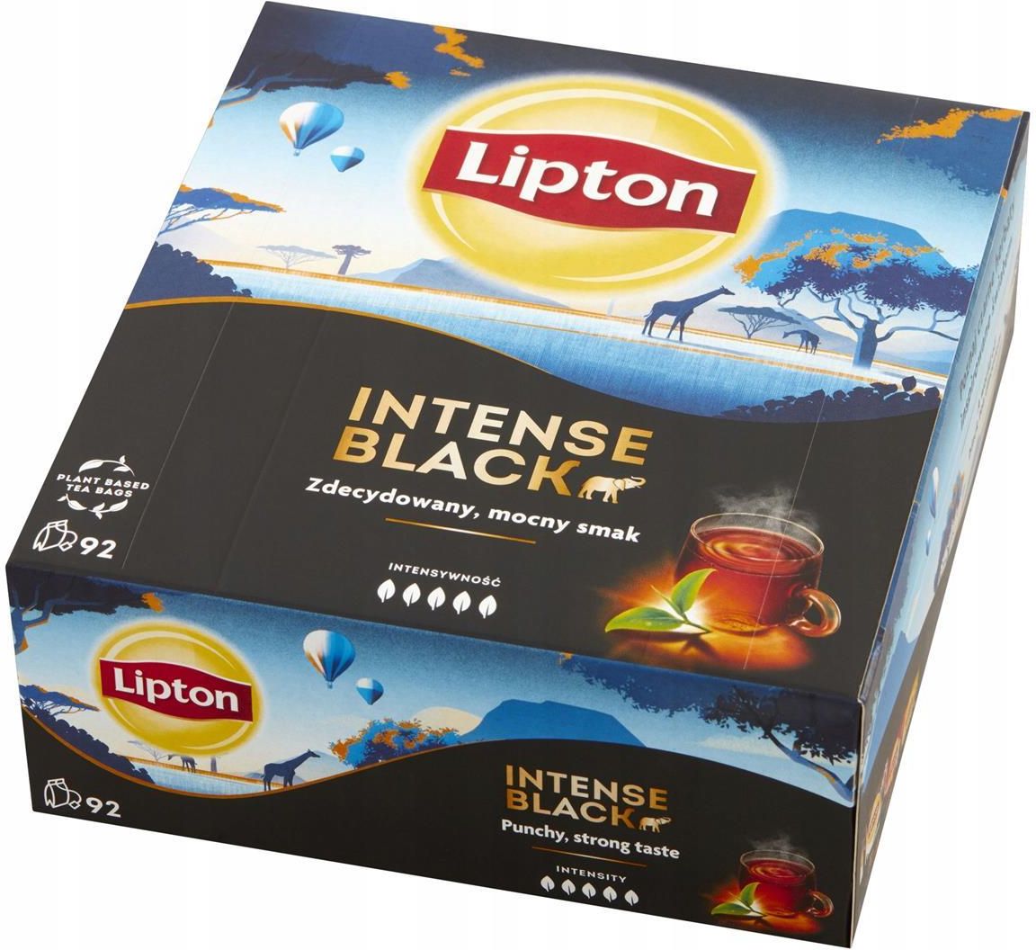 Herbata Lipton Intense Black Czarna 211,6g - Ceny i opinie - Ceneo.pl