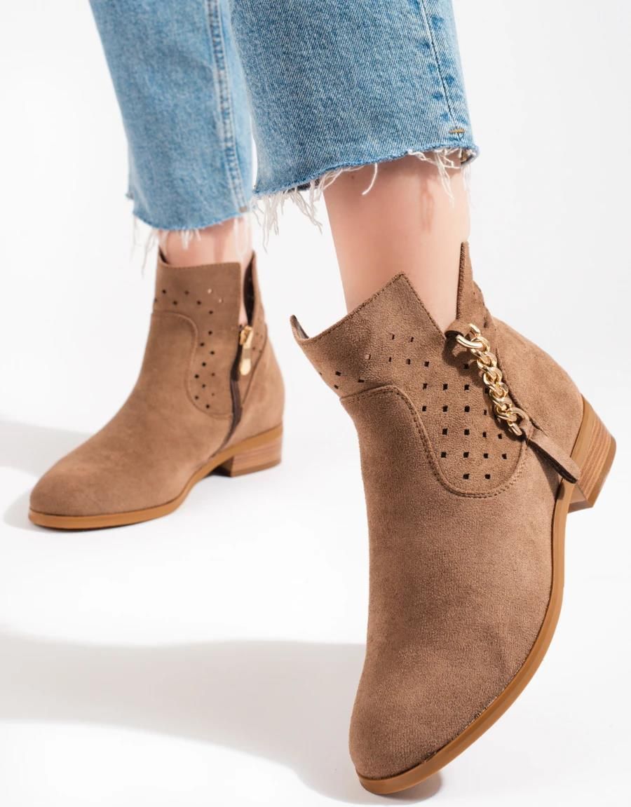 Wiosenne damskie botki ażurowe Vinceza beżowe - Ceny i opinie - Ceneo.pl