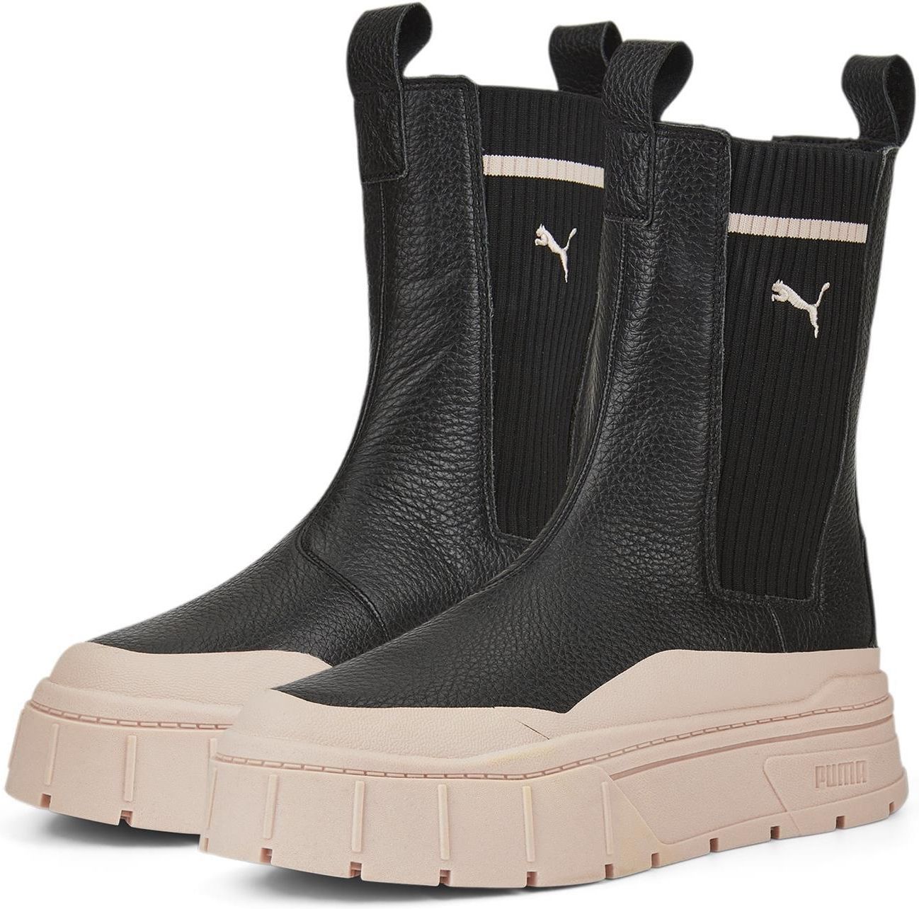 BUTY DAMSKIE PUMA MAYZE STACK CHELSEA CASUAL CZARNE 38674203 - Ceny i ...